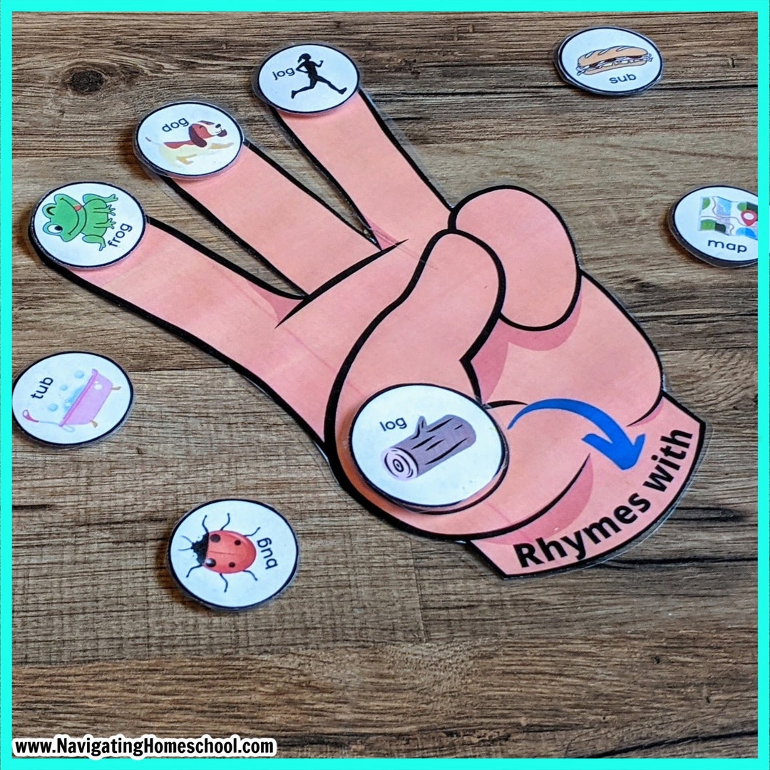 Rhyming Words, Objects, and Pictures - Rhyming Pairs Activity for ...