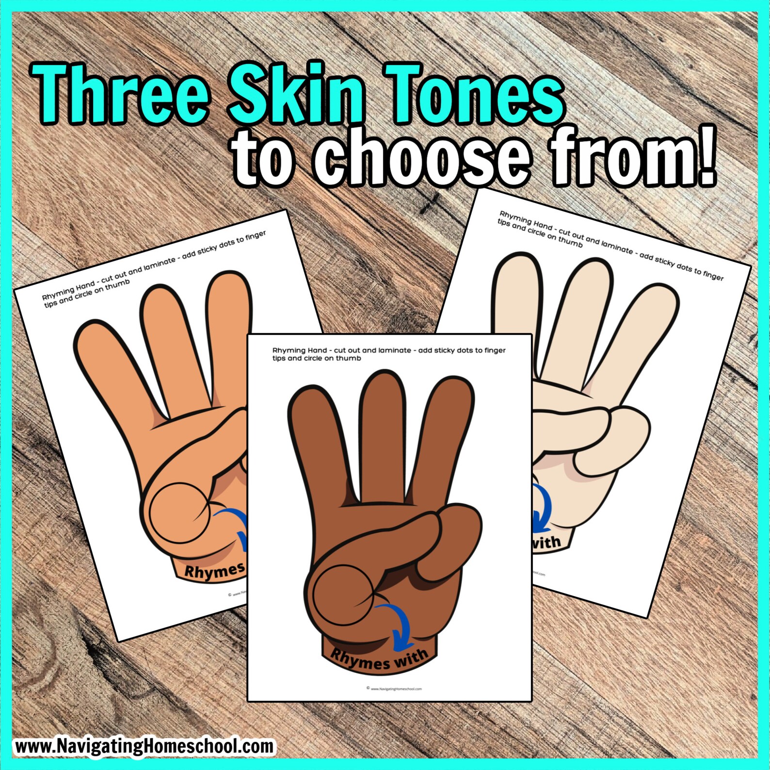 Rhyming Words, Objects, and Pictures - Rhyming Pairs Activity for ...