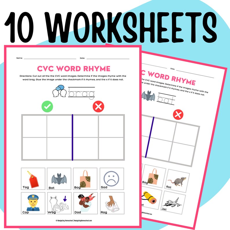 Rhyming CVC Words Worksheets Rhyming Activities For Kindergarten Or rhyming-cvc-words-worksheets-rhyming-activities-for-kindergarten-or