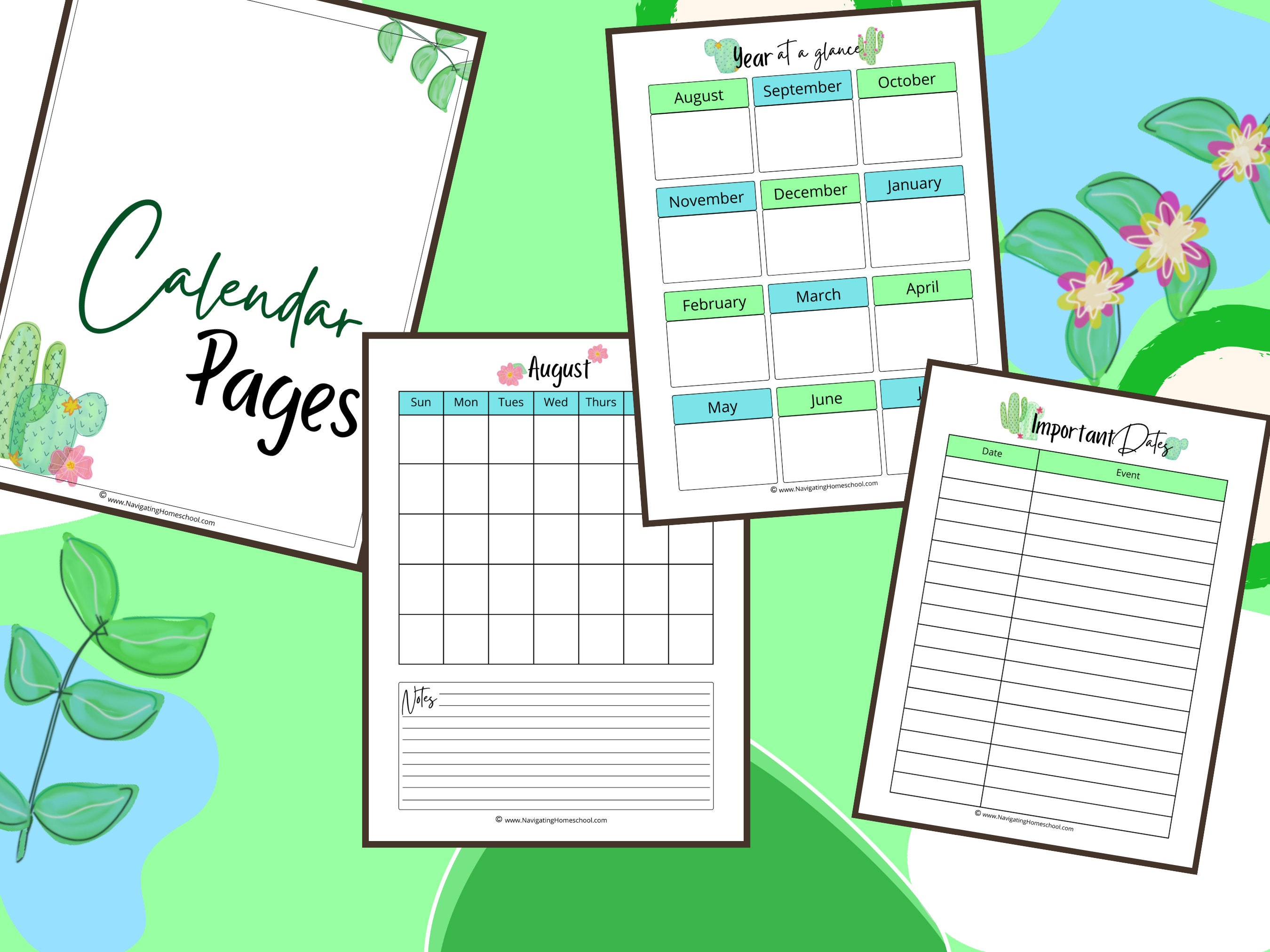 Homeschool Undated Planner Printable Homeschool Schedule - Etsy