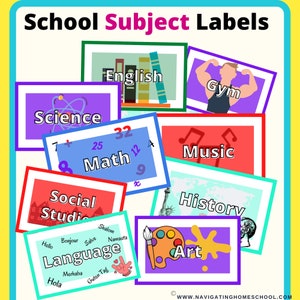 Kids Organizing Labels Printable, Homeschool, Toy Bins, Art Supplies - Etsy