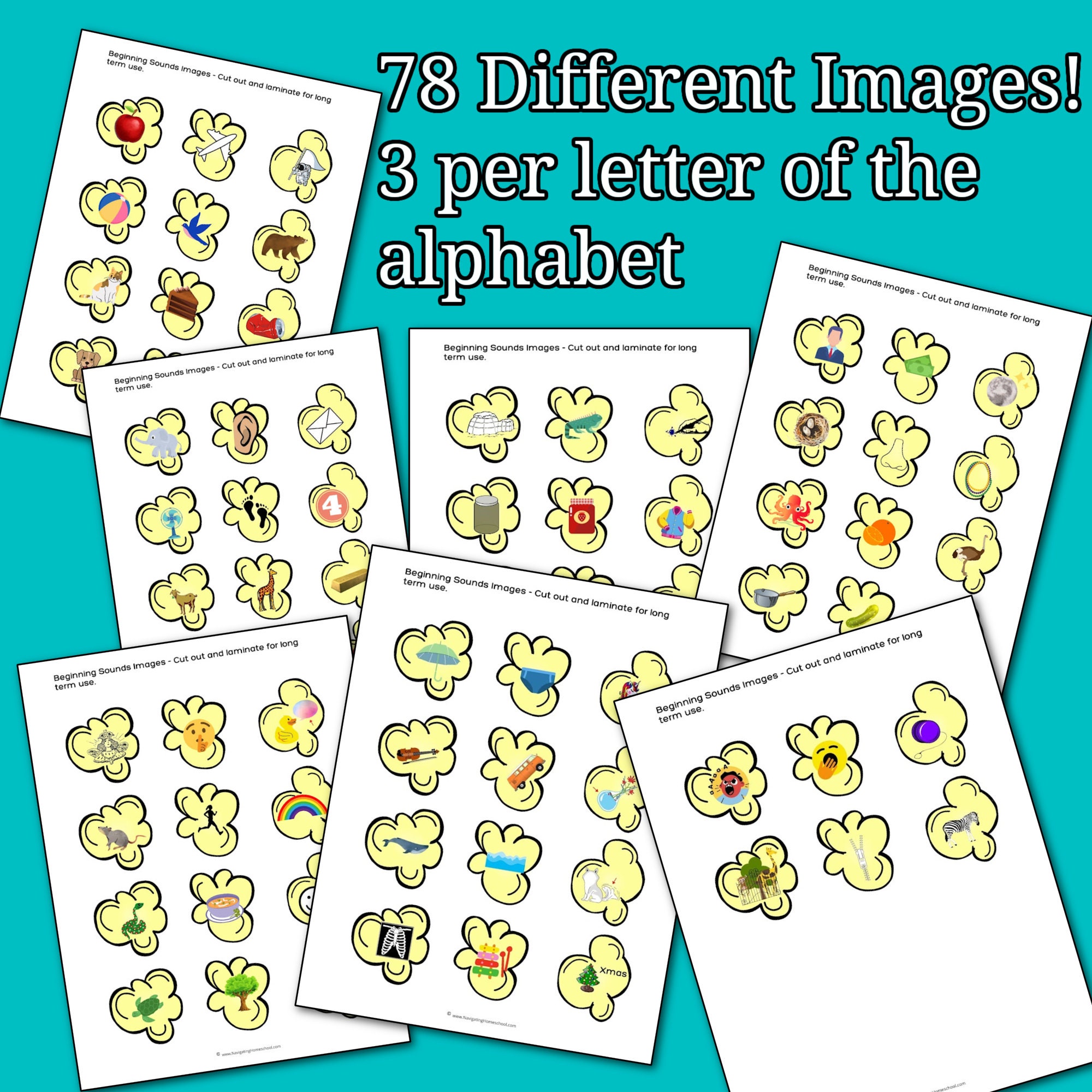 Beginning Sounds Practice - Sorting Puzzle - Alphabet - Printable ...