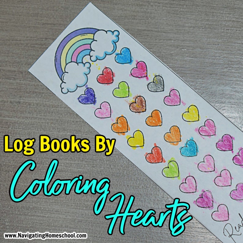 Reading Log Bookmarks Printable for Kids - Rainbow/spring Themed - Etsy