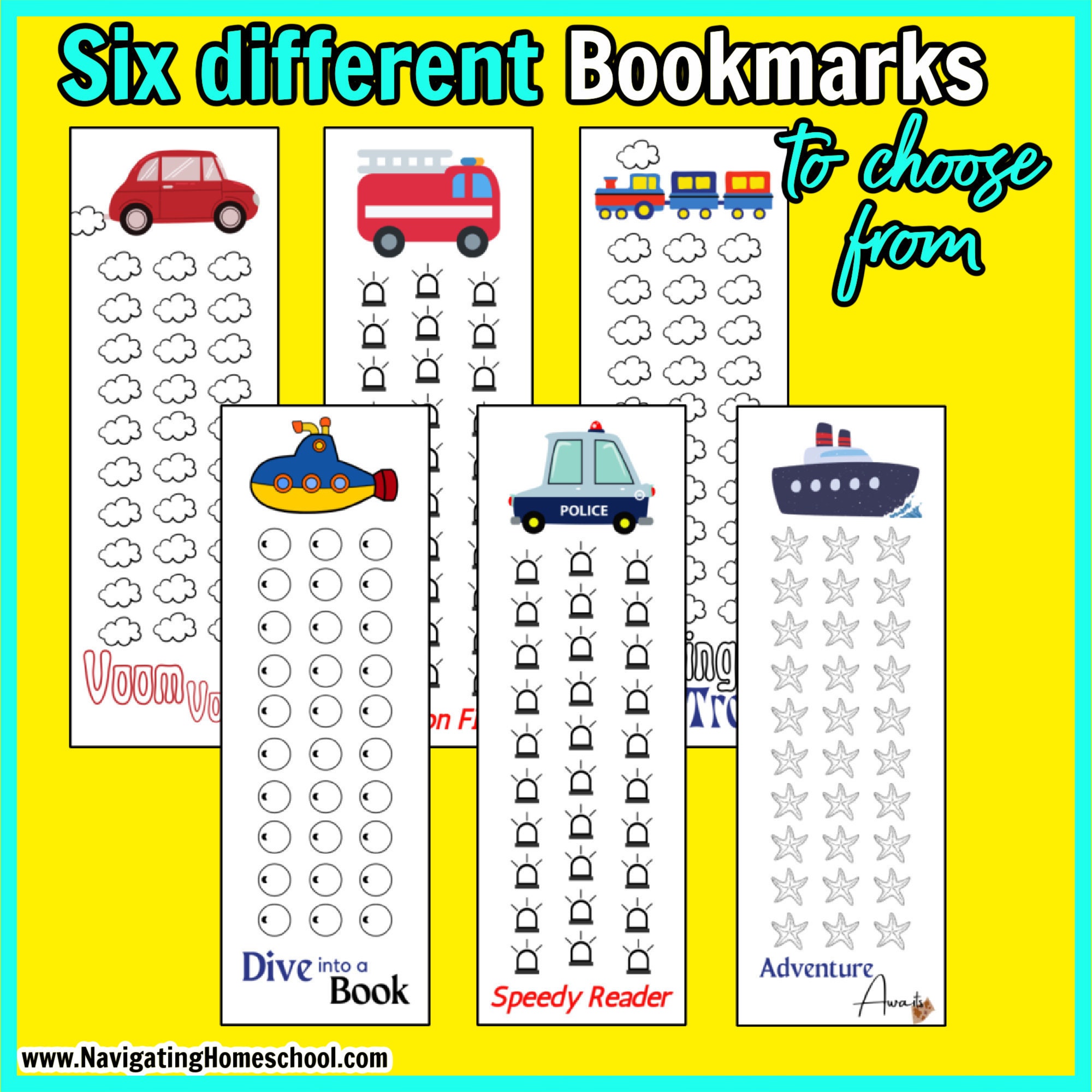 Reading Log Bookmarks, Reading Log for Kids, Printable - Etsy