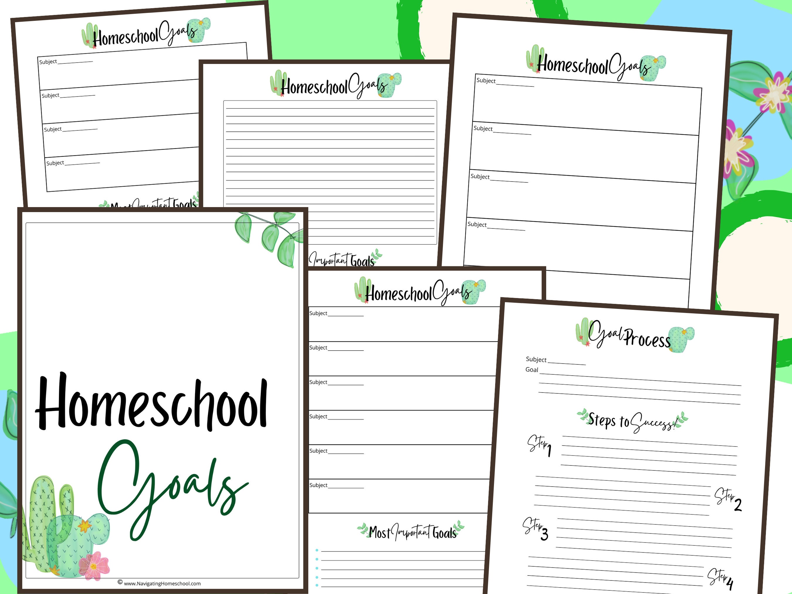 Homeschool Undated Planner Printable, Homeschool Schedule, Planner ...