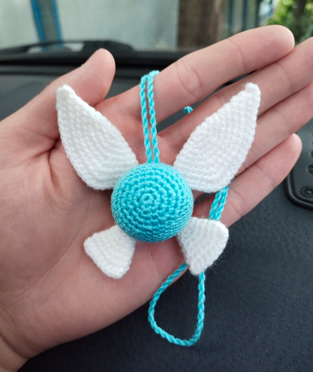 Zelda Fairy Navi Crochet Car Charm - Etsy