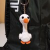 Cute Goose Crochet Keychain - Etsy