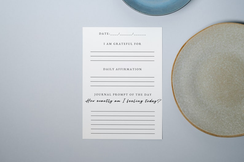 Daily Gratitude Journal, Printable Gratitude Journal, Self-love Journal ...