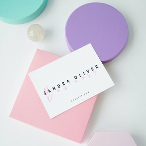 Business Card Template DIY Calling Card Editable Business Card Canva ...