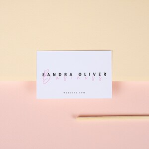 Business Card Template DIY Calling Card Editable Business Card Canva ...