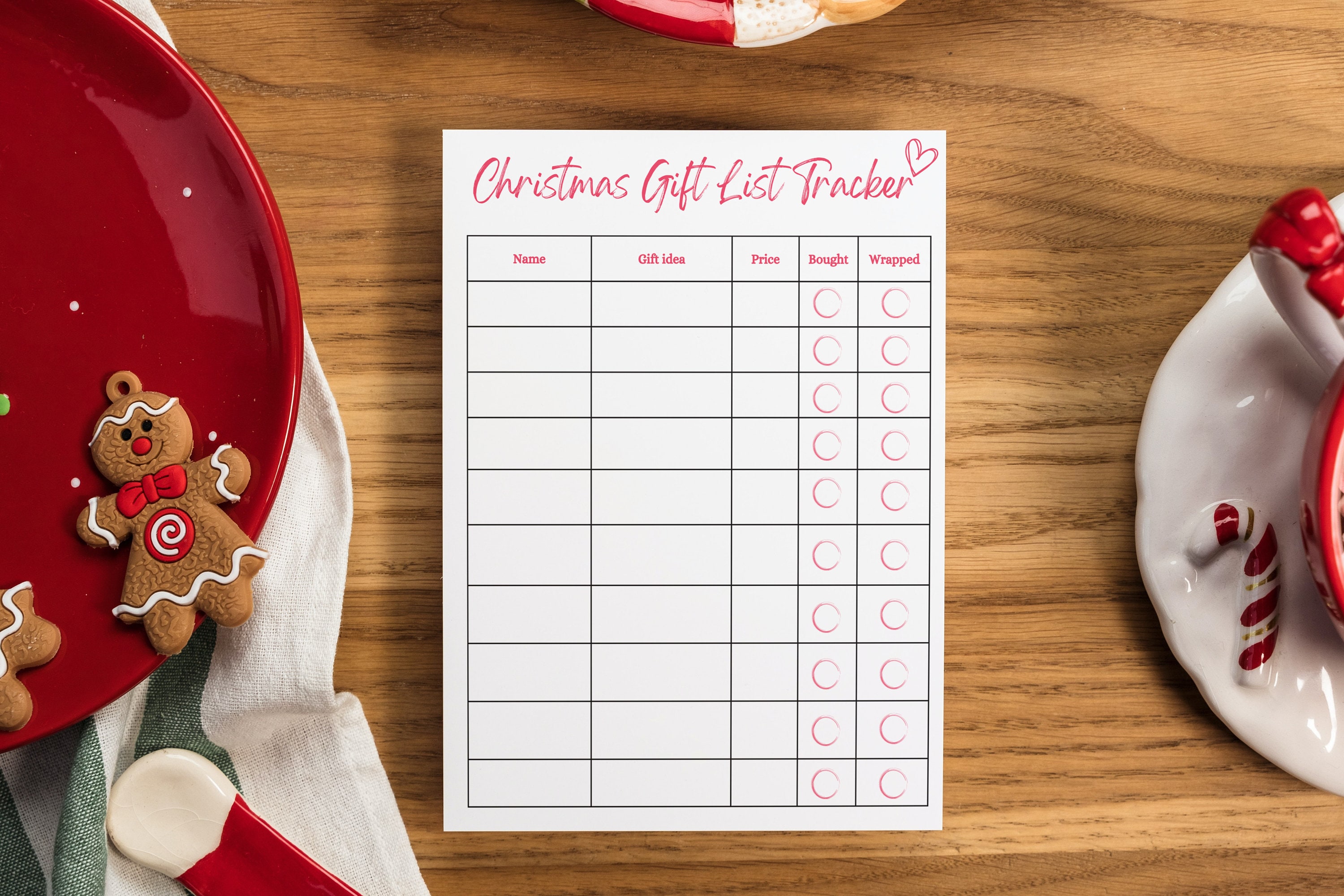 Christmas Planner Printable Canva Template Holiday Planner - Etsy