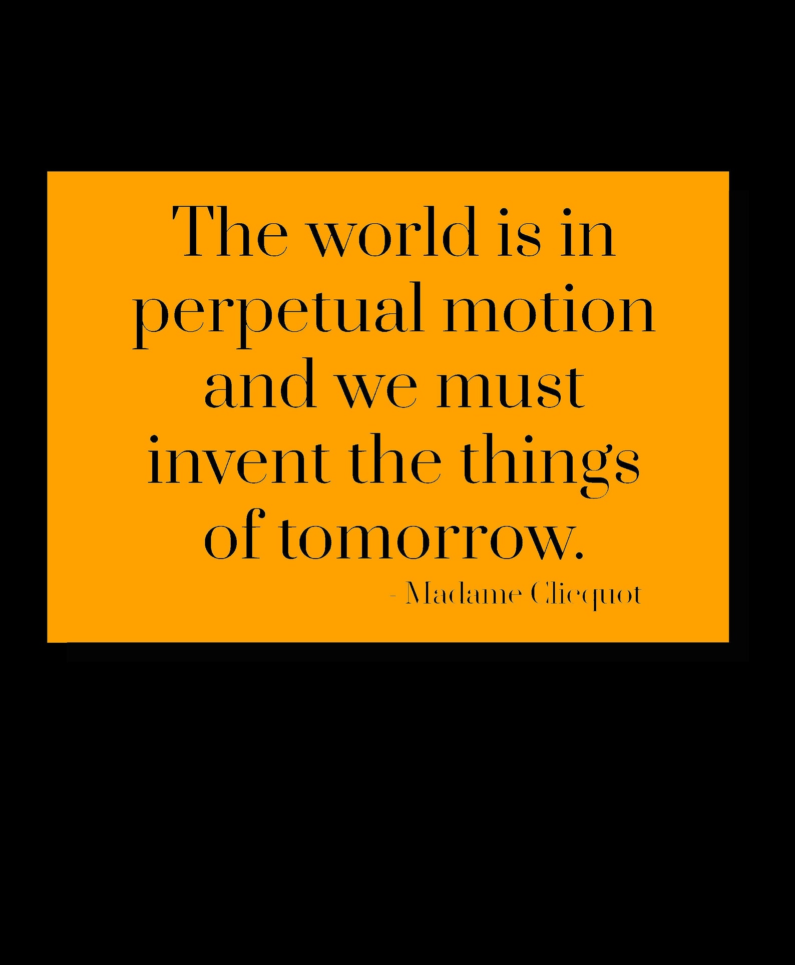 Veuve Clicquot Inspirational Quote Art Print DIGITAL | Etsy