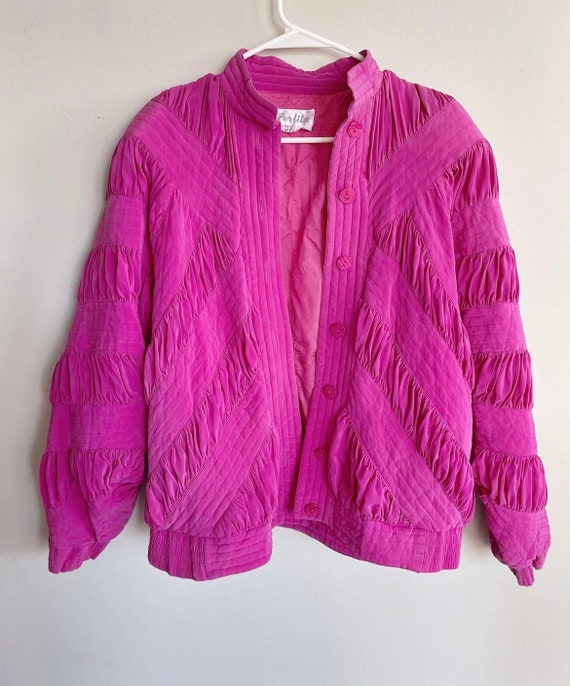 vintage 1980s pink silk - Gem