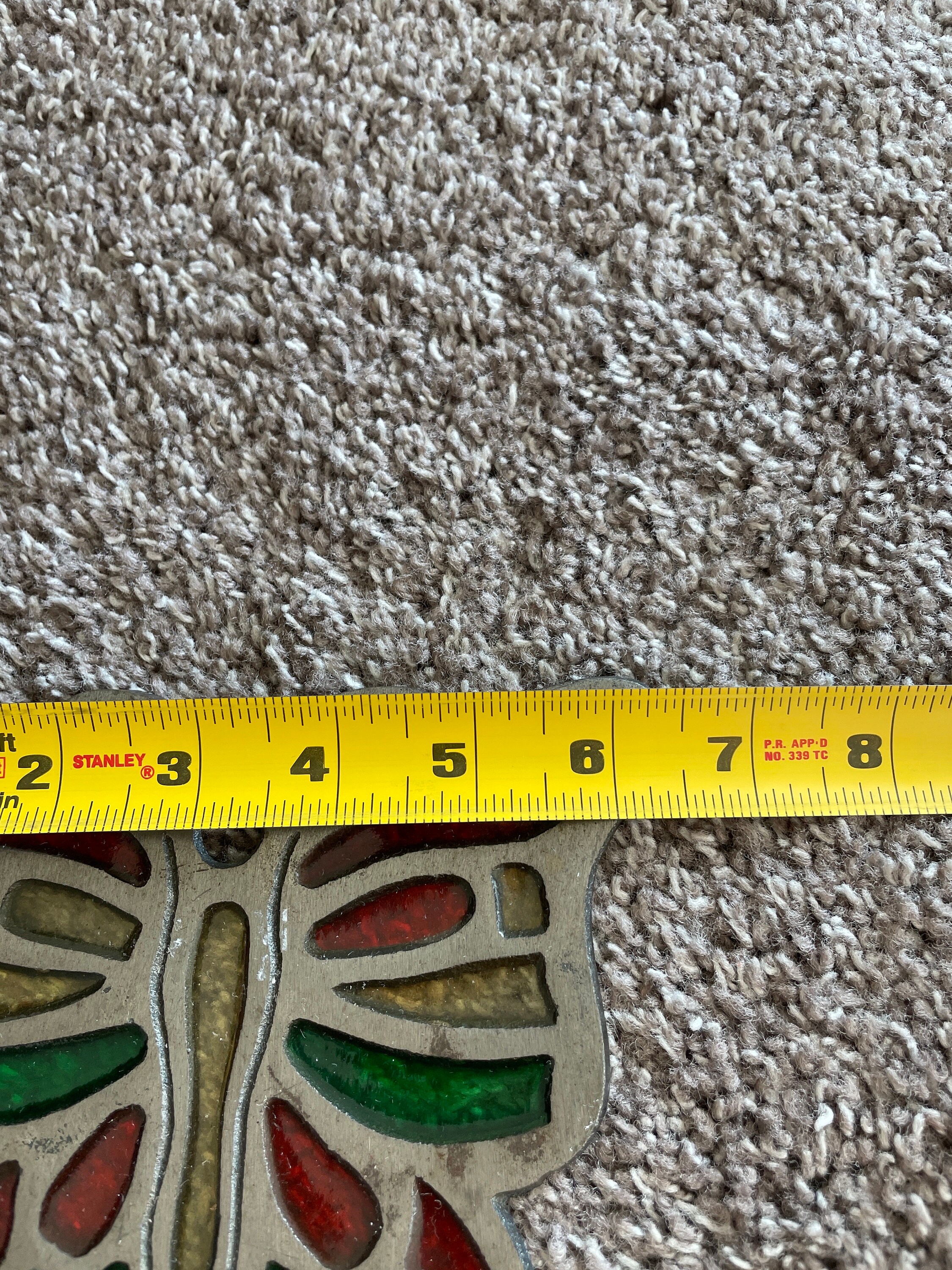 Vintage MCM Stained Glass Butterfly Tile Trivet / Wall Hanging - Etsy