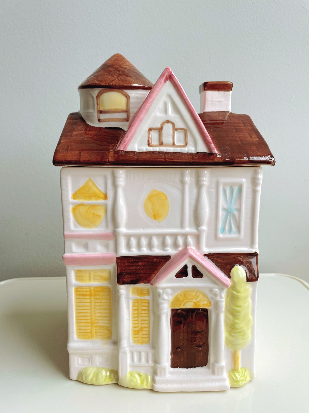 Vintage Otagiri Ceramic Victorian House Painted Lady Cookie - Etsy