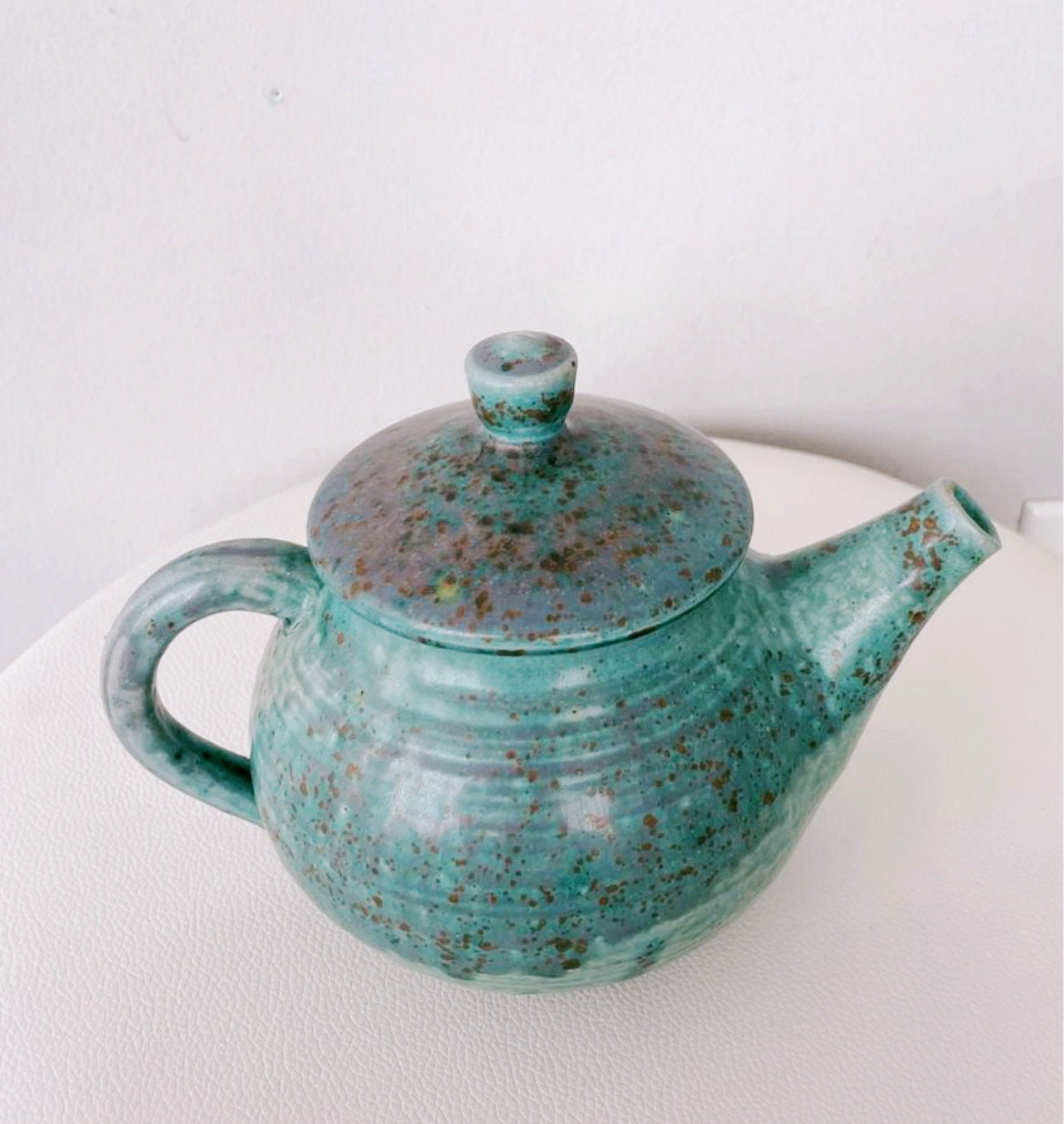 Vintage MCM Ceramic Purple Haze Teapot - Etsy
