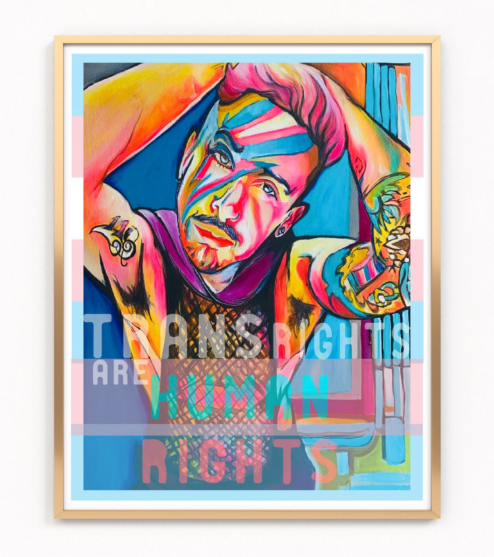 Trans Rights Are Human Rights Original Artwork Prints - Etsy