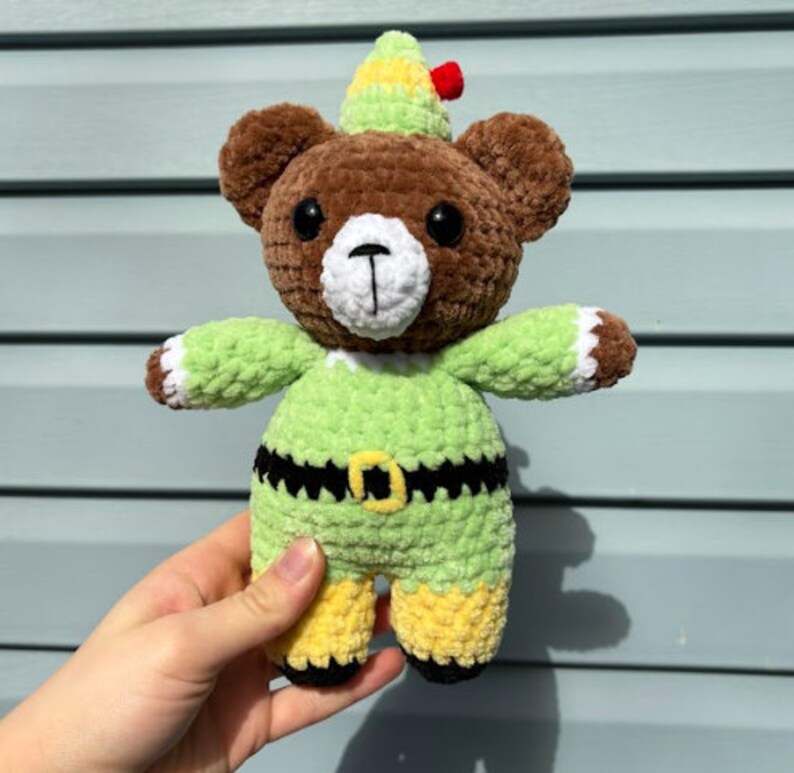 Holiday Bear Crochet Pattern - Santa Bear and Elf Bear - Etsy