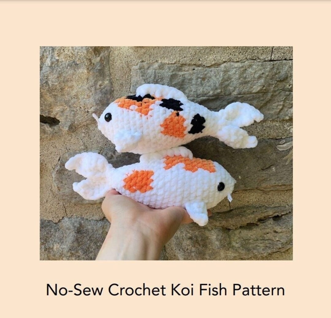 Crochet No-sew Koi Fish Pattern - Etsy
