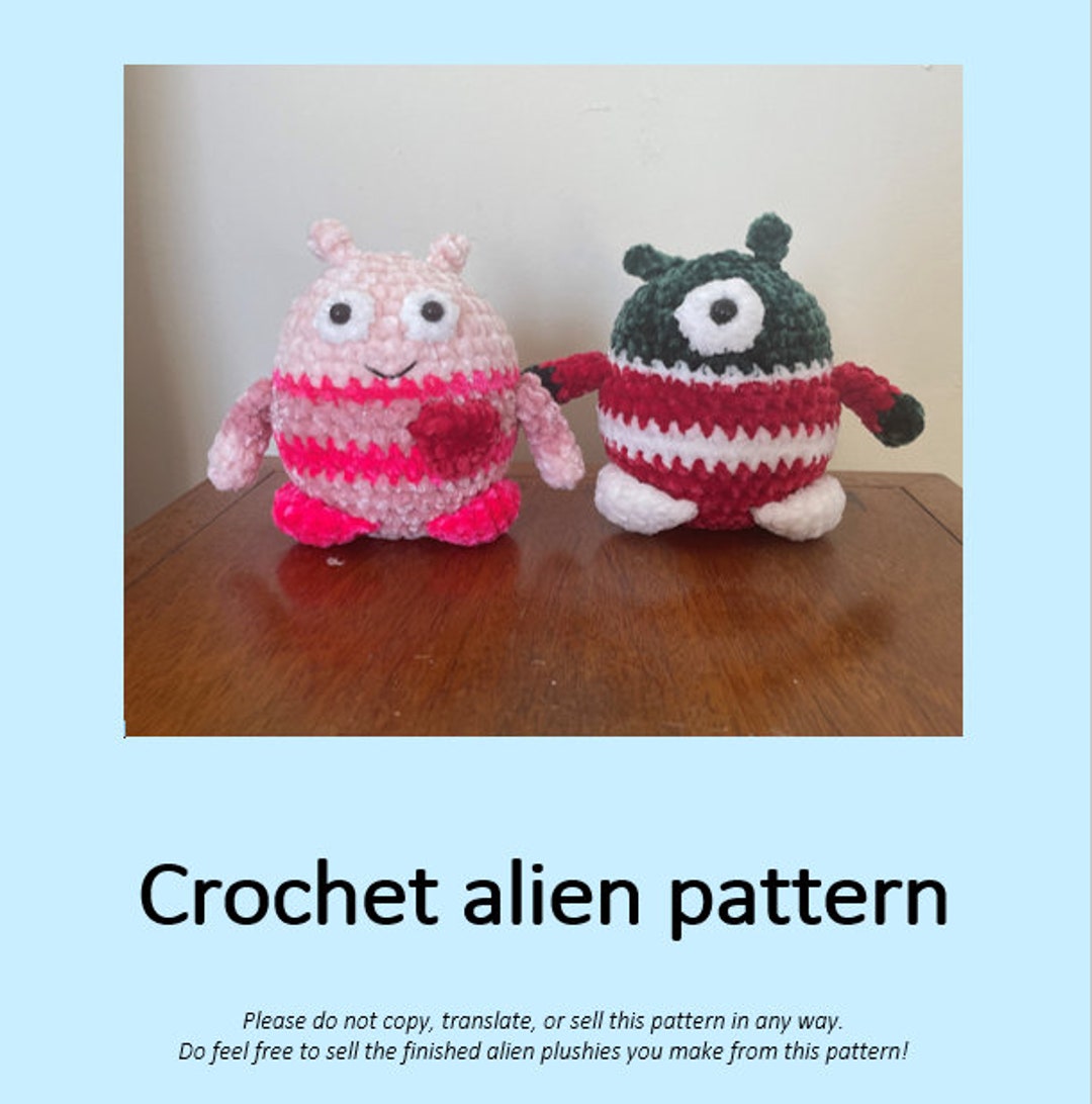 Customizable Crochet Alien Pattern - Etsy