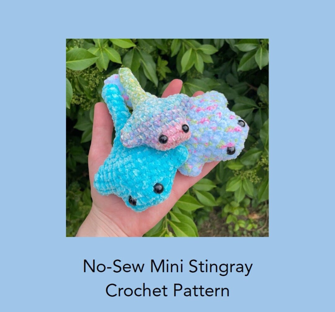 Mini Crochet Stingray Pattern, No Sew, Quick Make - Etsy
