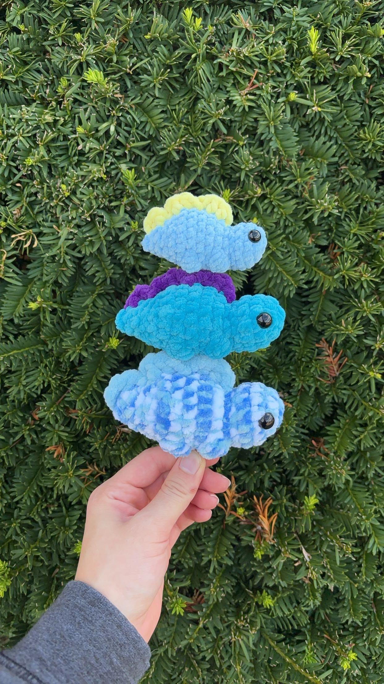 Dinosaur Pocket Pal Crochet Patterns - Mini T-rex, Stegosaurus, and ...