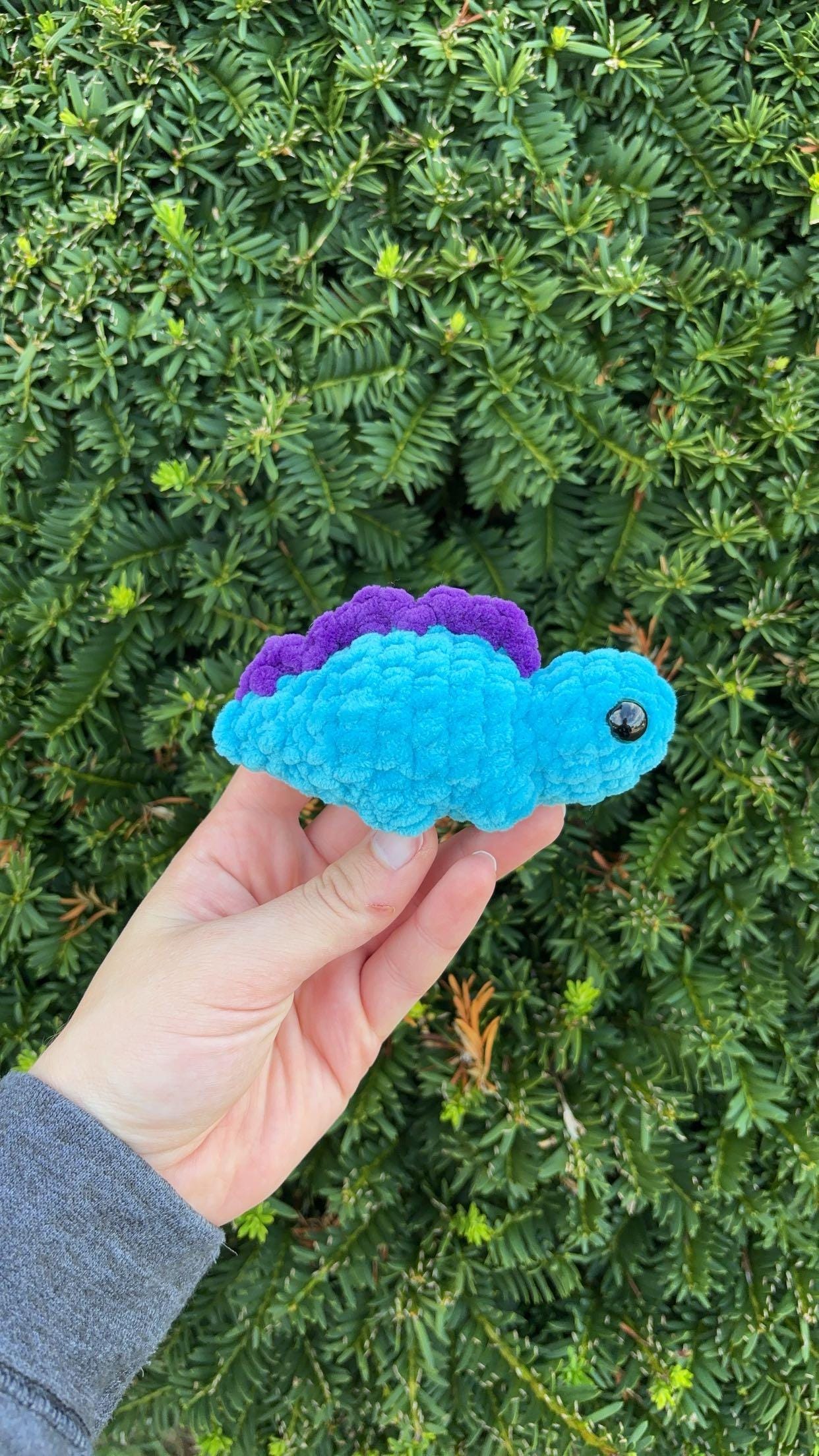Dinosaur Pocket Pal Crochet Patterns - Mini T-rex, Stegosaurus, and ...