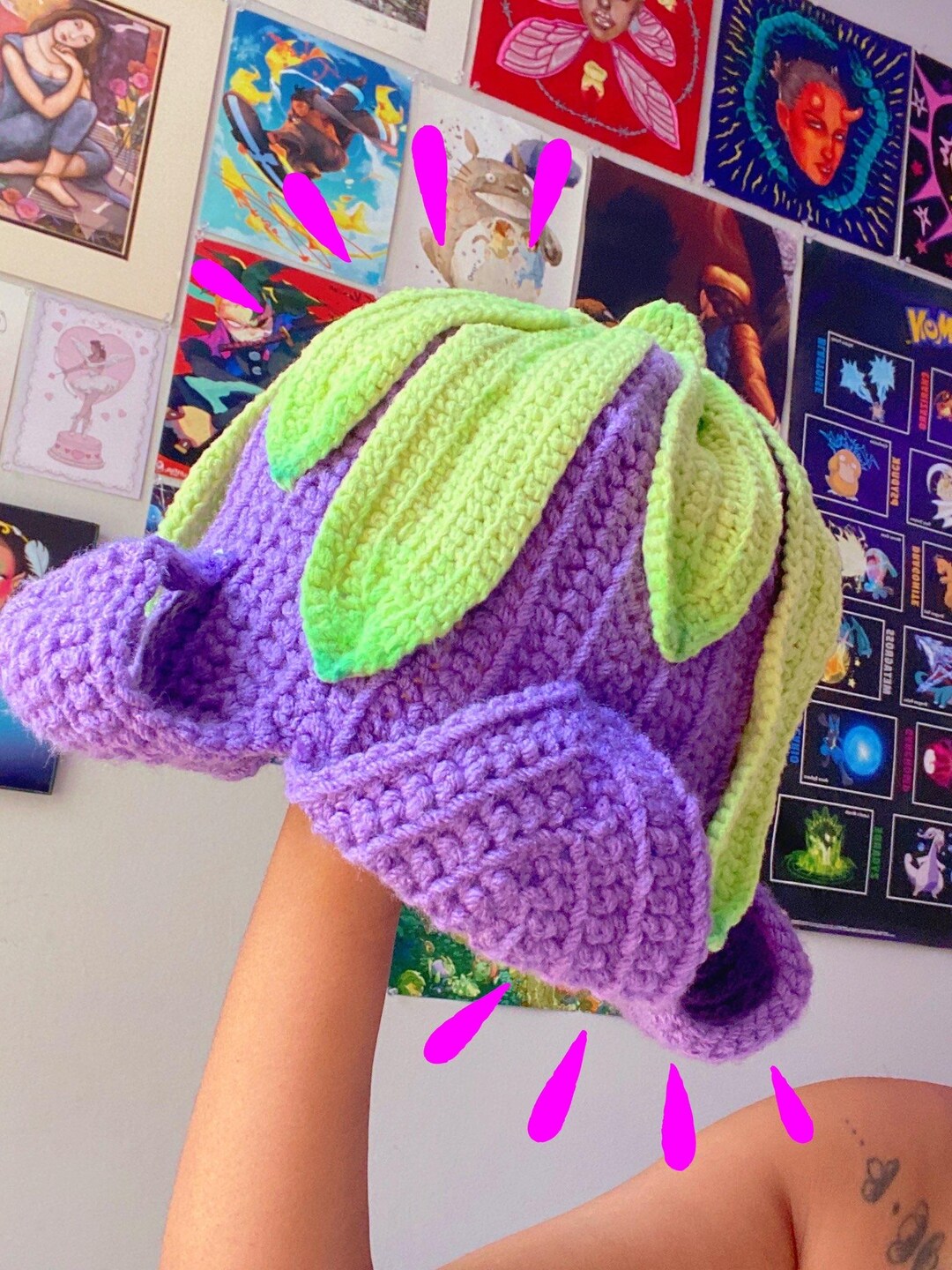 Flower Hat - Etsy