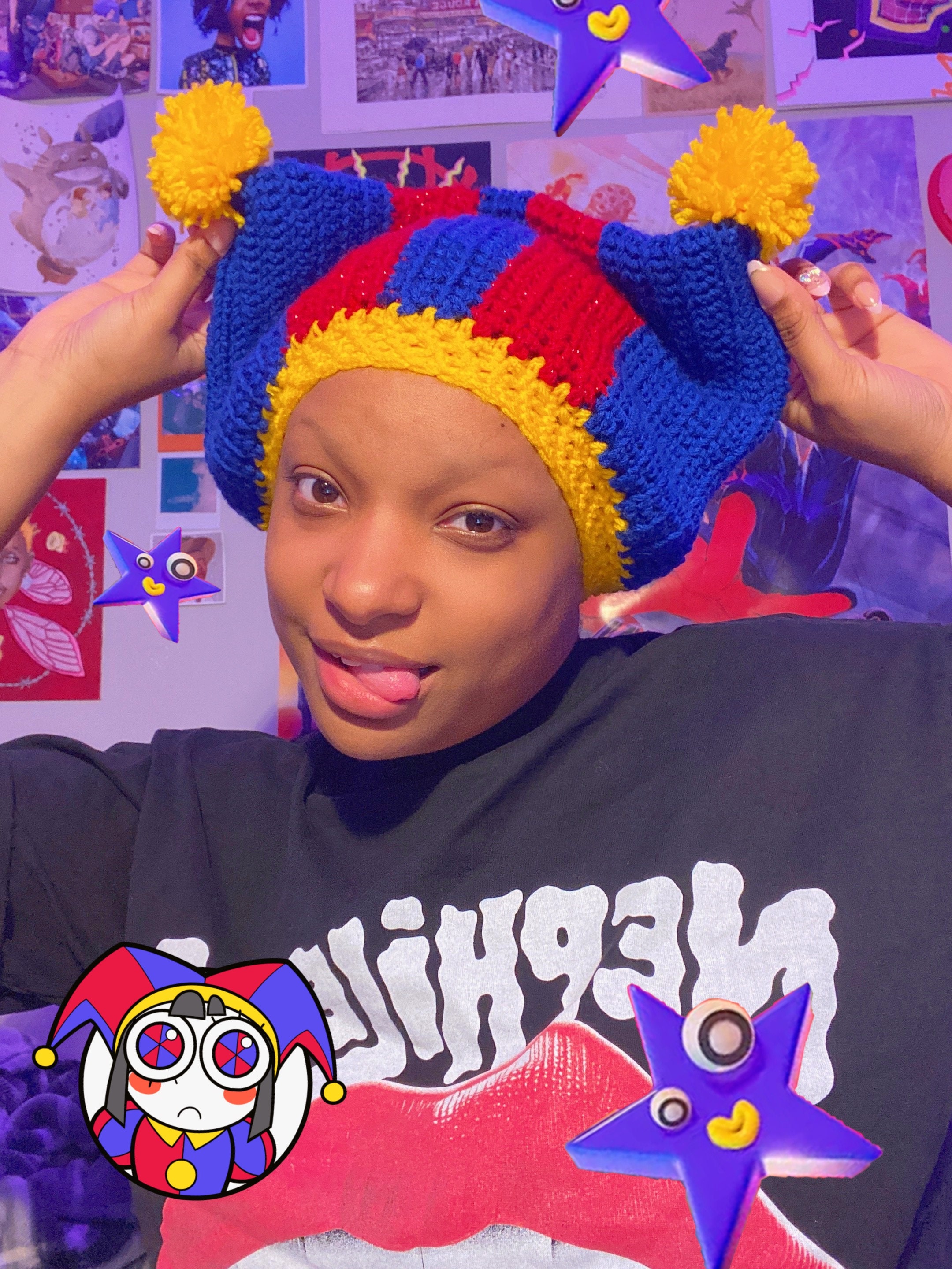 Pomni Clown Hat - Etsy