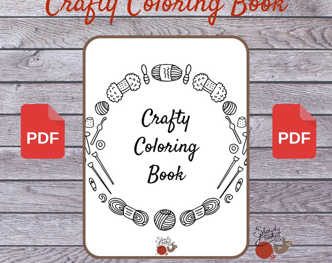 Crochet Coloring Pages Digital Instant Download Printable - Etsy Canada