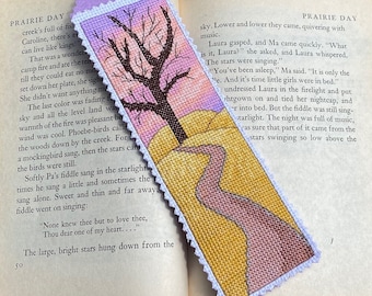 Cross Stitch Bookmark Pattern Desert Sunset Instant - Etsy