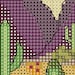 Cross Stitch Bookmark Pattern Desert Sunset Instant - Etsy