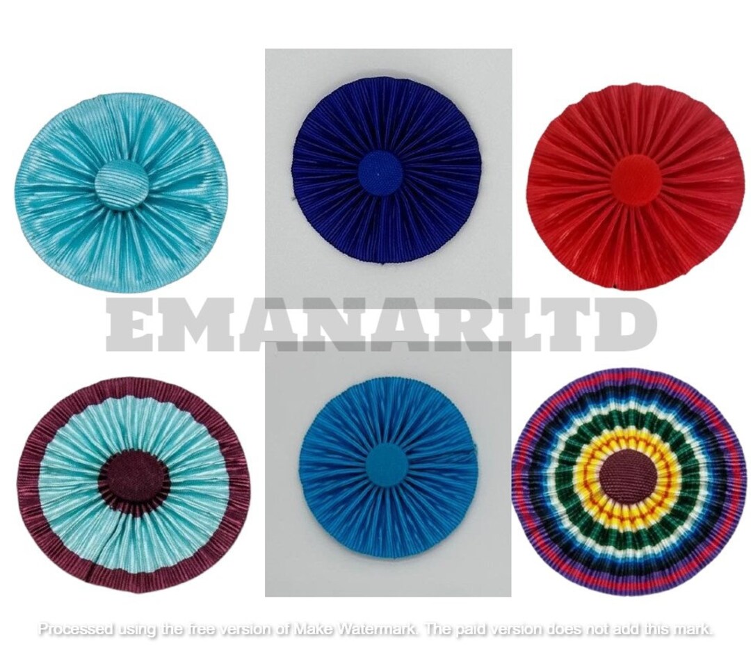 Masonic Regalia Assorted Rosettes Set of 3 for Aprons and Sash *brand ...