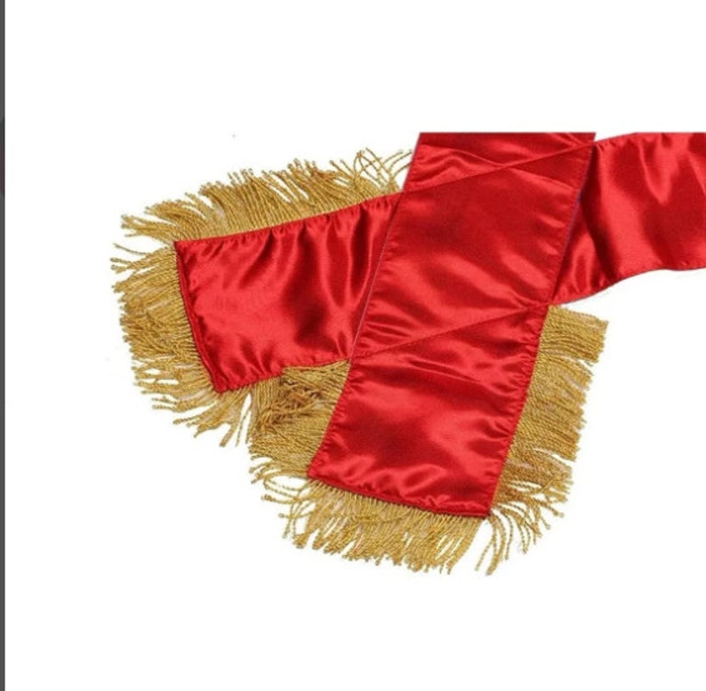 Masonic Order of the Eastern Star Five Color Sash With Red Linning - Etsy