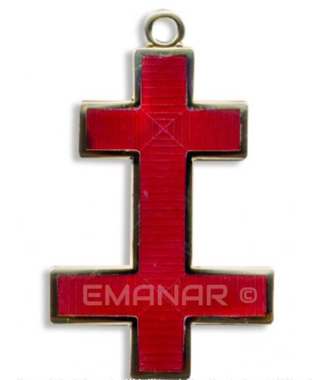 Knights Templar Patriarchal Cross Collarette Jewel *BRAND NEW* - Etsy