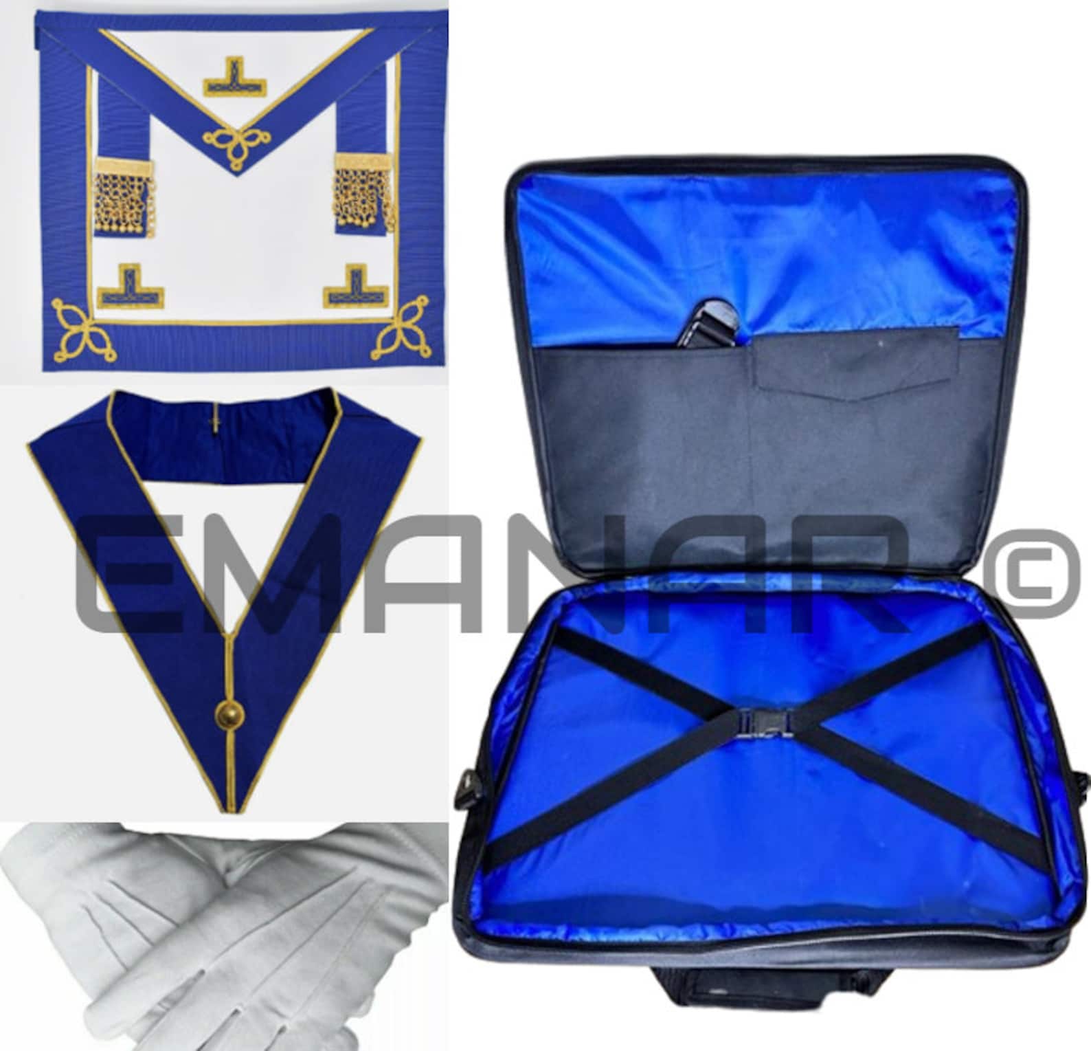 Masonic Regalia Soft Case Water Proof Craft Provincial Undress Apron ...