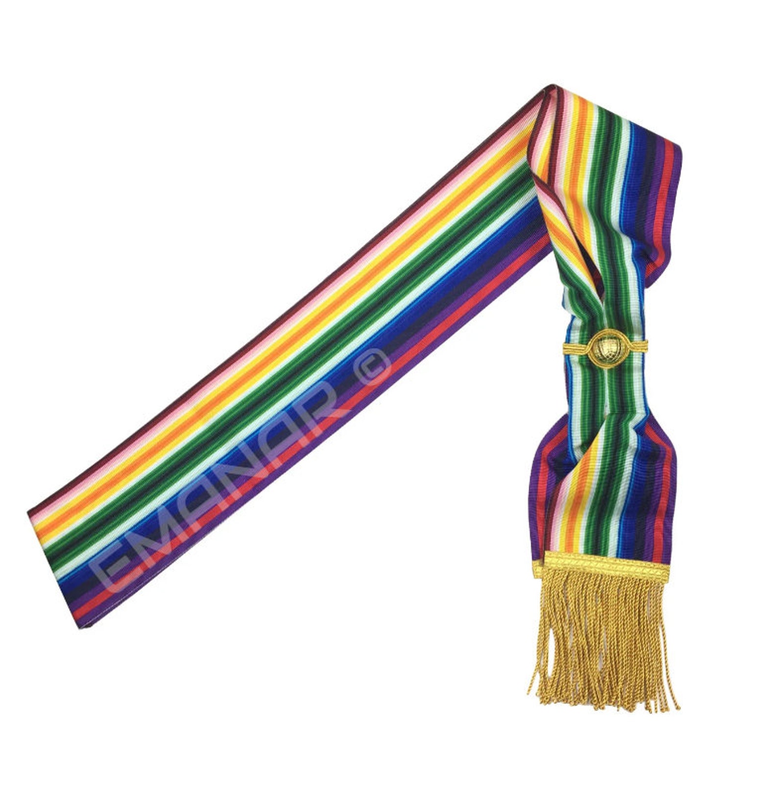 Masonic Regalia Royal Ark Mariner Member’s Sash Gold Fringe BRAND NEW ...