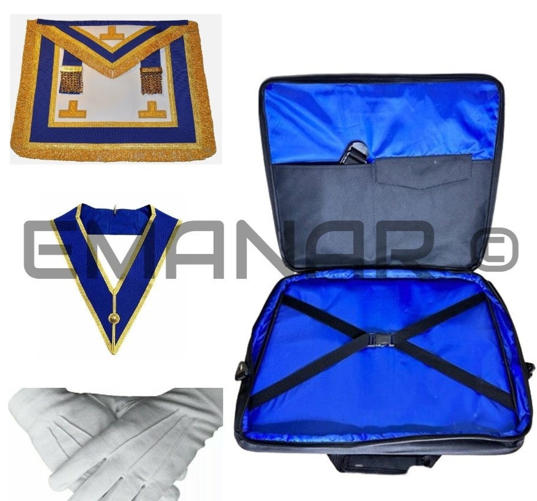 Masonic Regalia Soft Case Bag Craft Provincial Full Dress Apron &collar ...