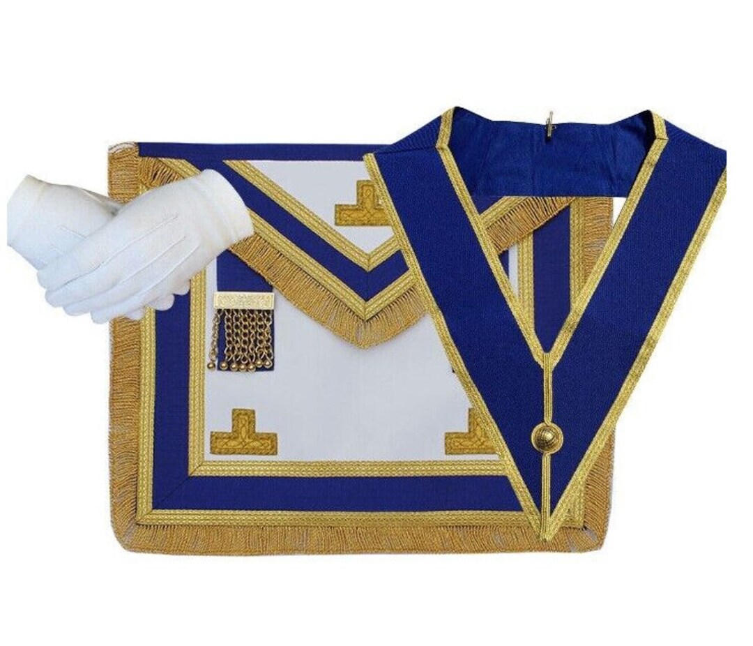 Masonic Regalia Craft Provincial Dress Apron + Collar Package Lambskin ...