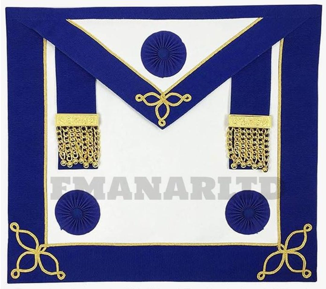 Masonic Regalia Craft Provincial Undress Apron Blue Rosettes BRAND NEW ...