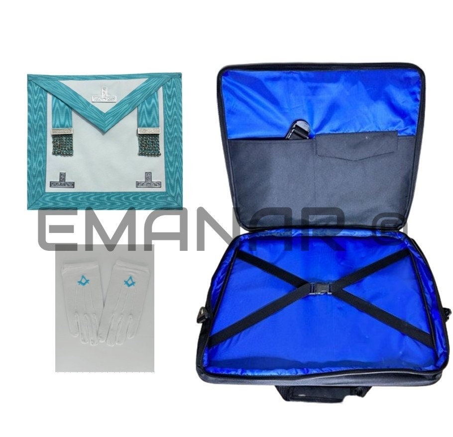 Masonic Regalia Soft Case Bag Masonic Worshipful Master Apron Lambskin ...