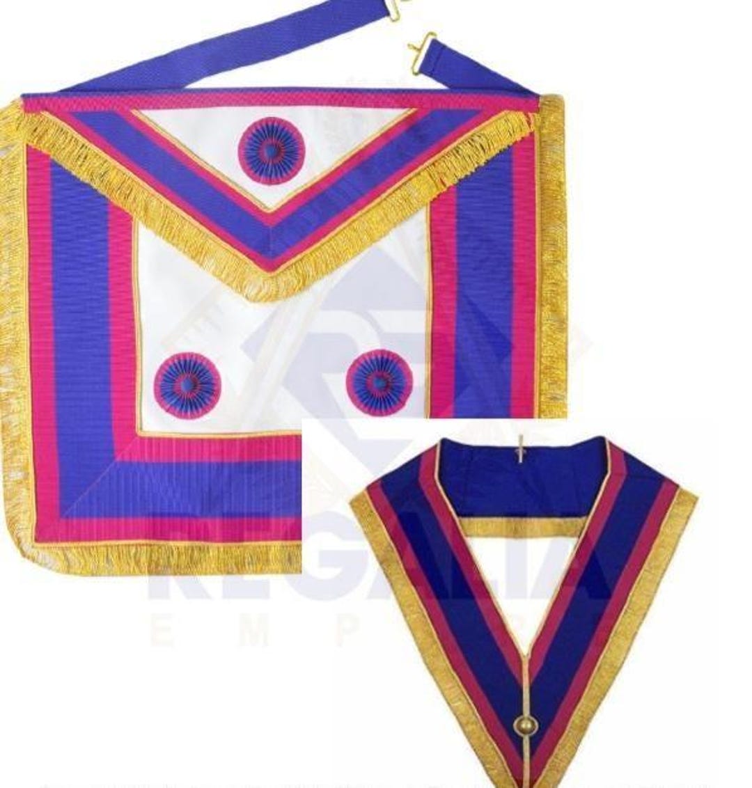 Masonic Regalia Mark Provincial Dress Rosettes Full Set Lambskin Free ...