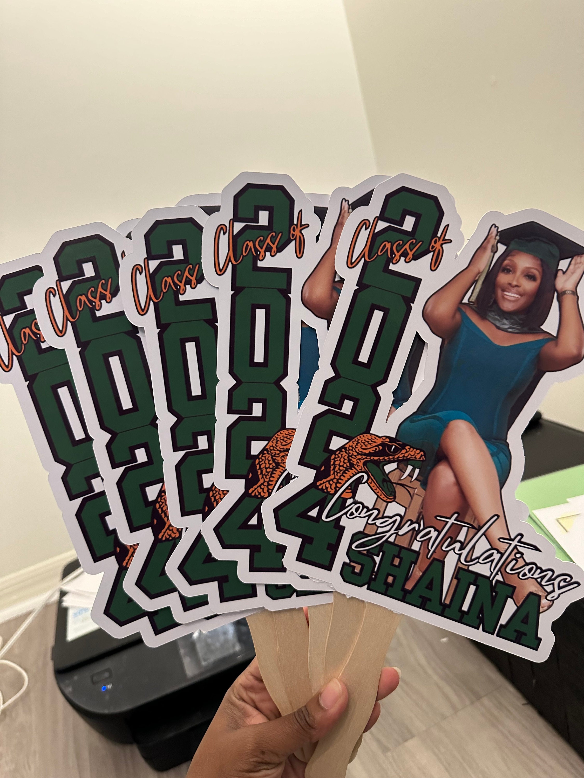 Personalized Handmade Graduation Fans - Celebrate Your Success in Style ...