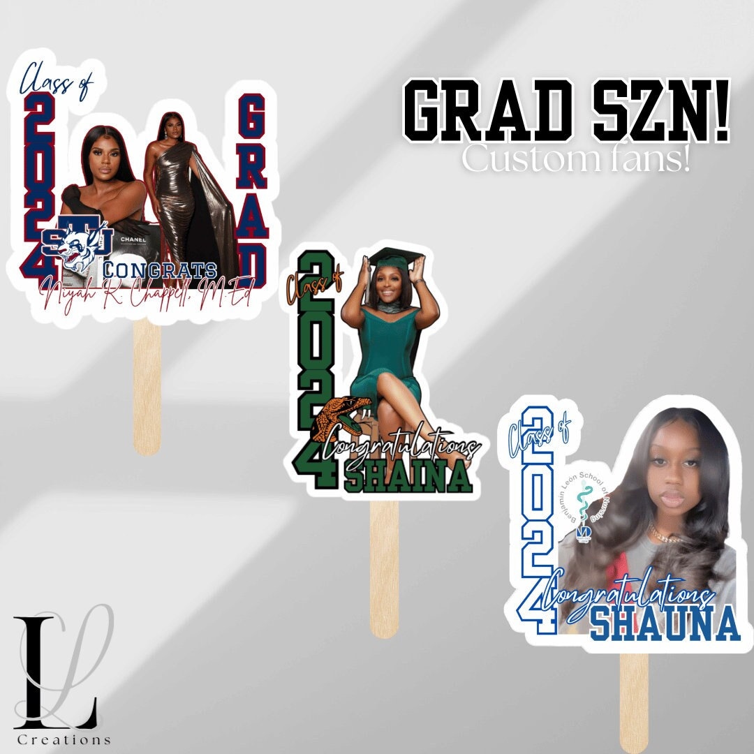 Personalized Handmade Graduation Fans - Celebrate Your Success in Style ...