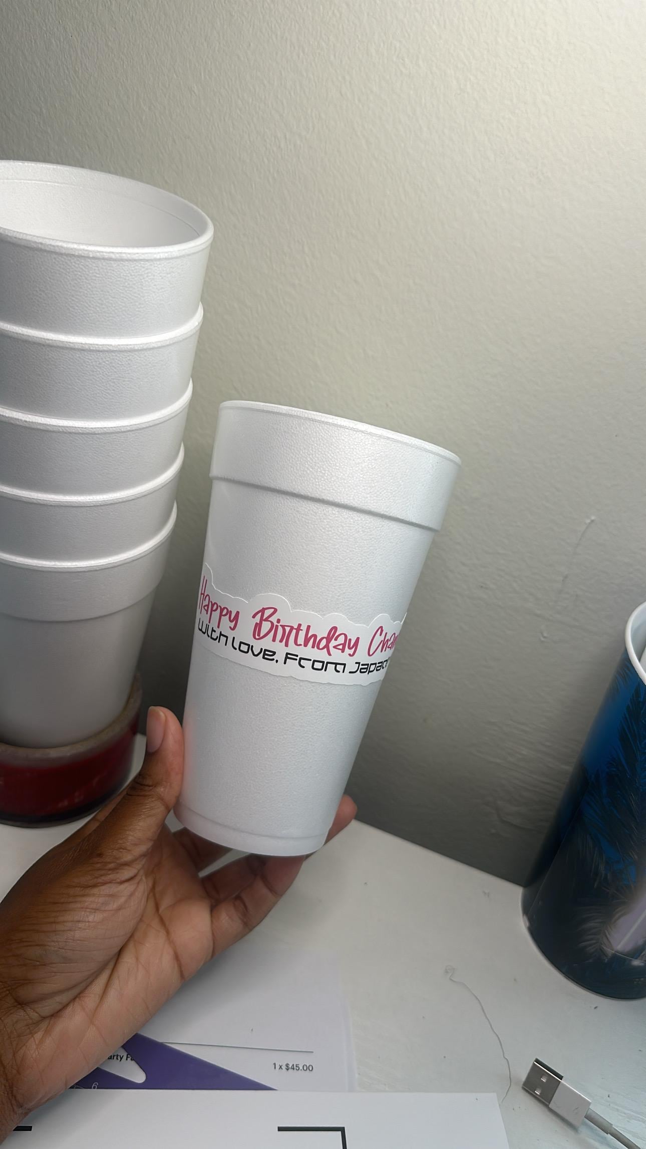 Personalized Styrofoam Cups Custom Party Favors for Every Occasion - Etsy