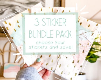Any 3 Sticker Pack Sticker Pack Choose Any 3 Stickers - Etsy