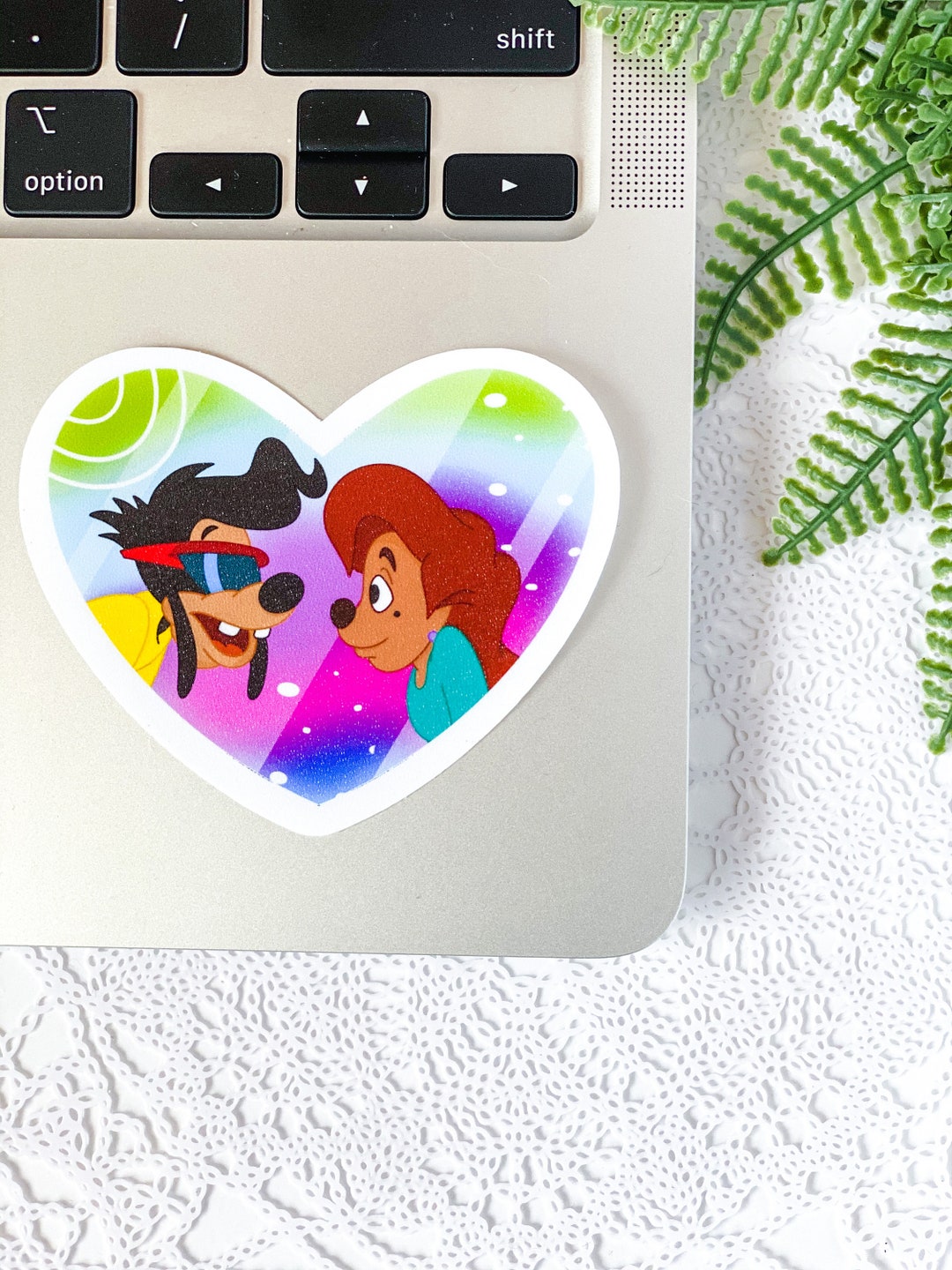 Max & Roxanne Vinyl Heart Sticker A Goofy Movie Matte/glossy Sticker ...