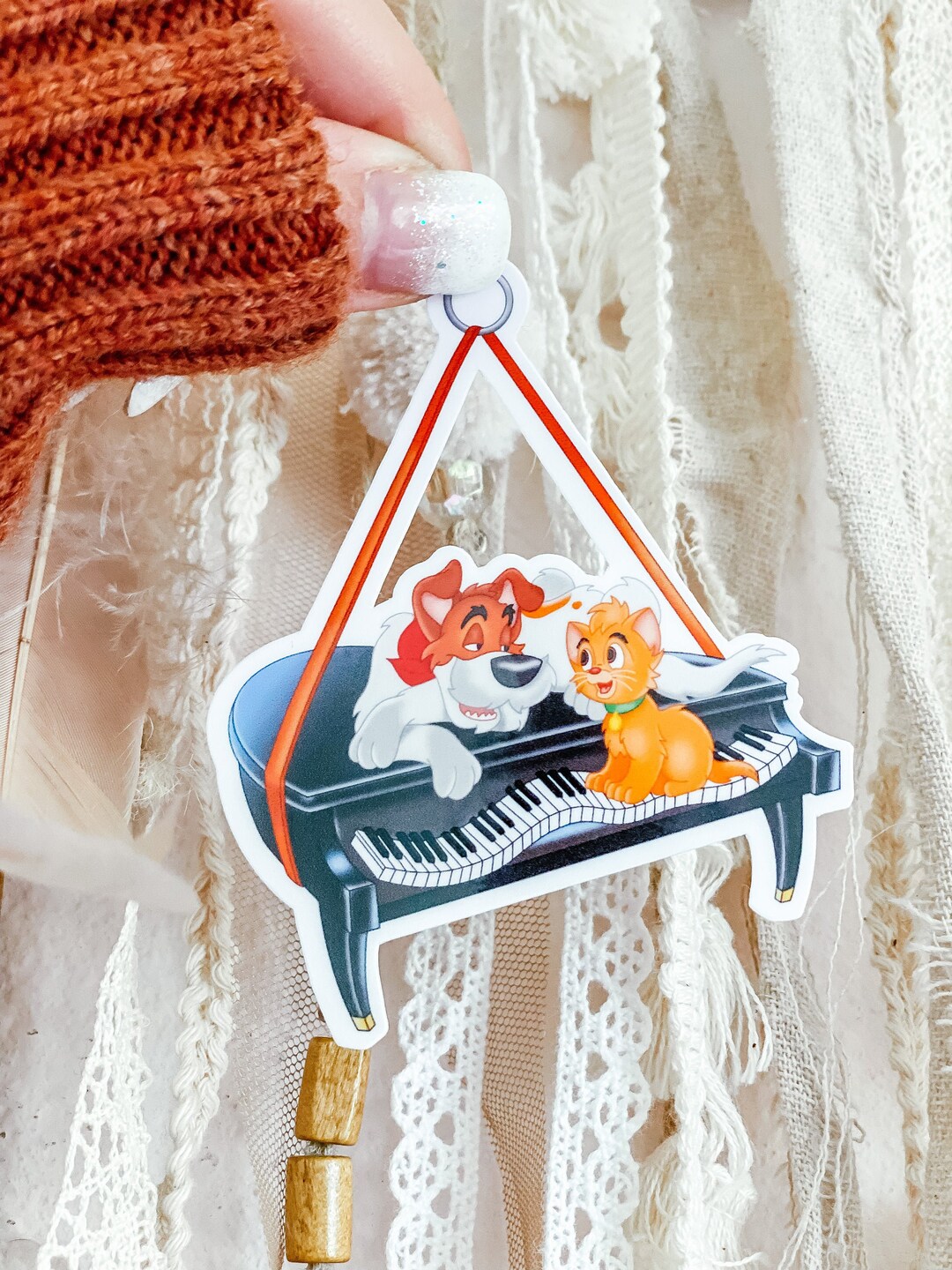 Oliver and Company Vinyl Sticker Oliver and Dodger Matte/glossy Sticker ...