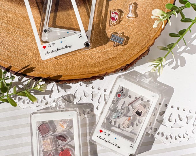 Favorite Things Fillable Shaker Keychain - Double-sided Acrylic ...