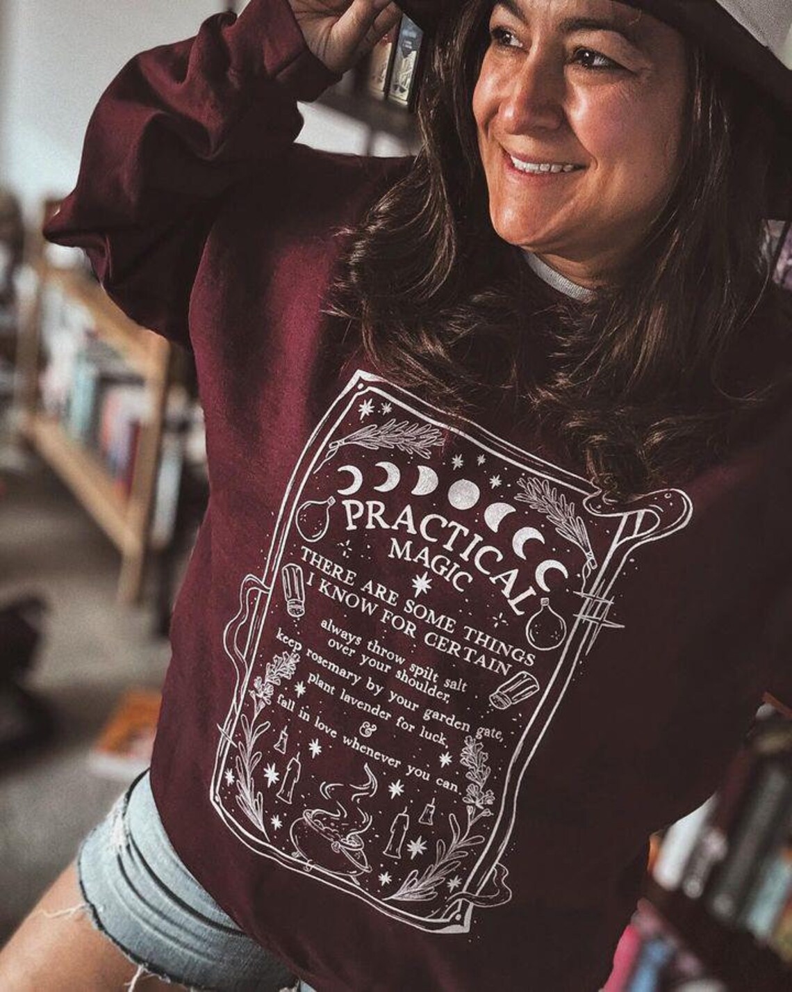 Practical Magic Spell Page Crewneck | Practical Magic, Halloween, Fall ...